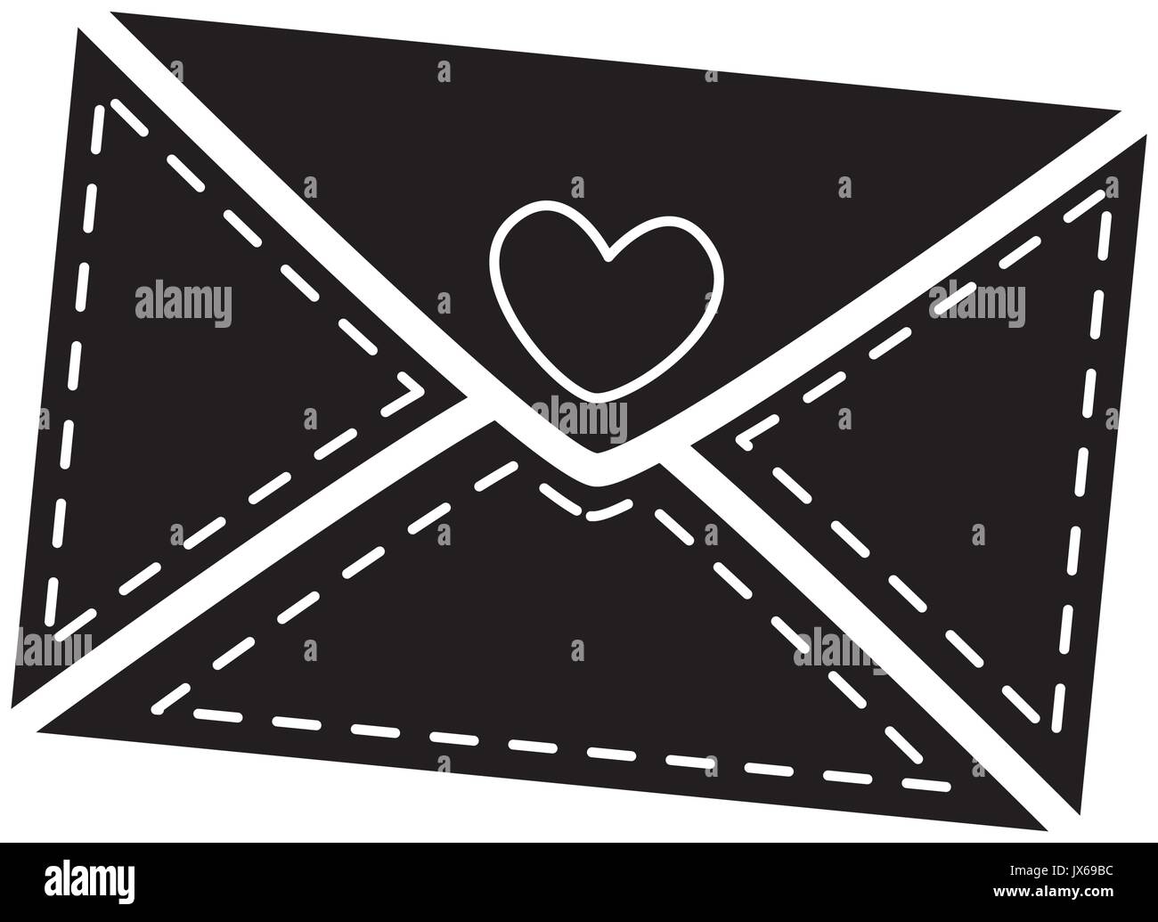 envelope with heart icon vector illustration design Stock Vector Image ...