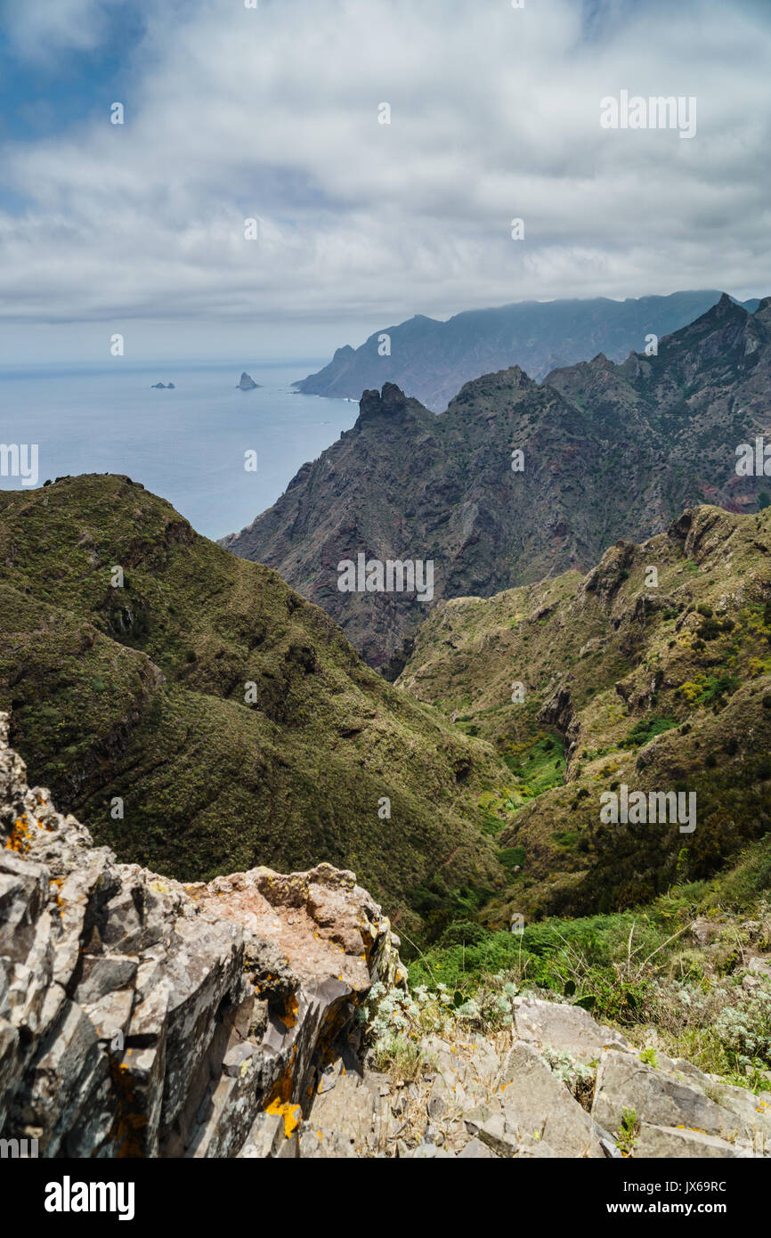 Hiking trip in the Anaga Mountains near Taborno on Tenerife Island with ...