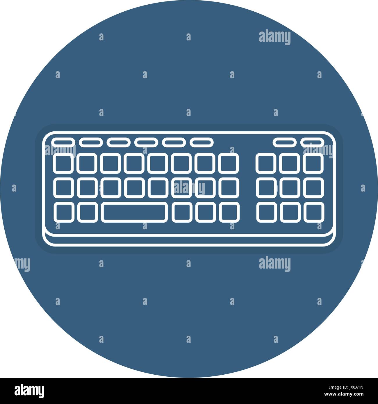 computer keyboard isolated icon vector illustration design Stock Vector ...