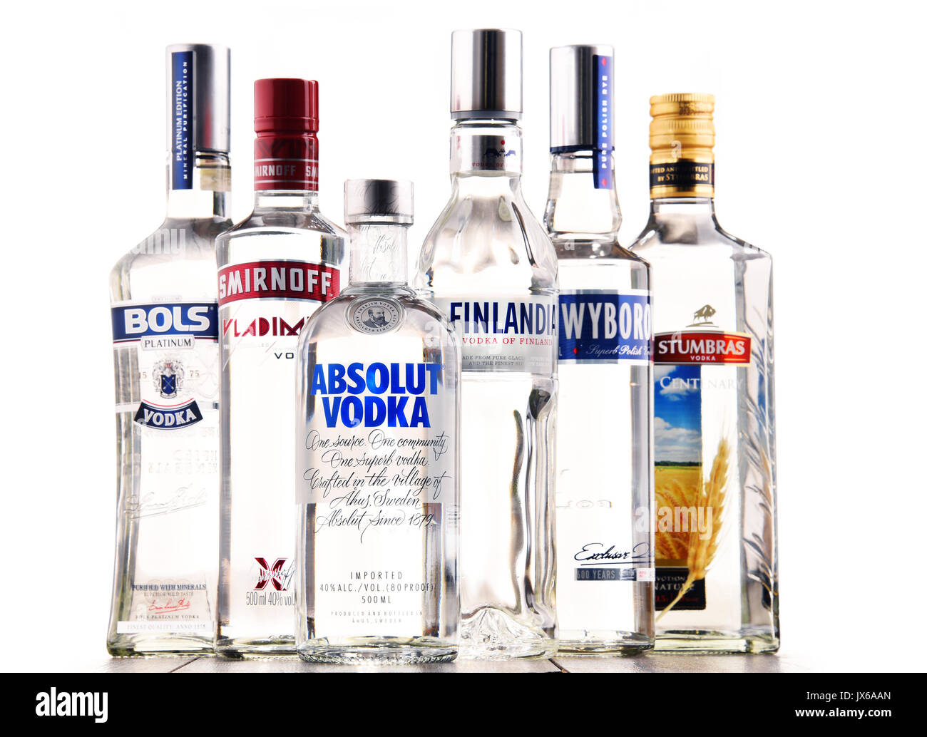 POZNAN, POLAND - MAY 31, 2017: Vodka is the world’s largest ...