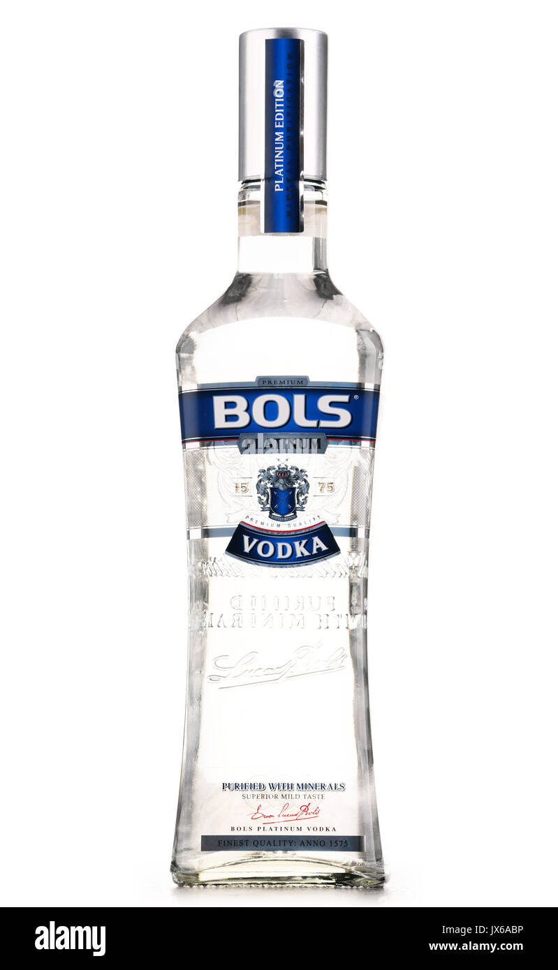 POZNAN, POLAND - MAY 31, 2017: Bols is the oldest distillery brand in ...