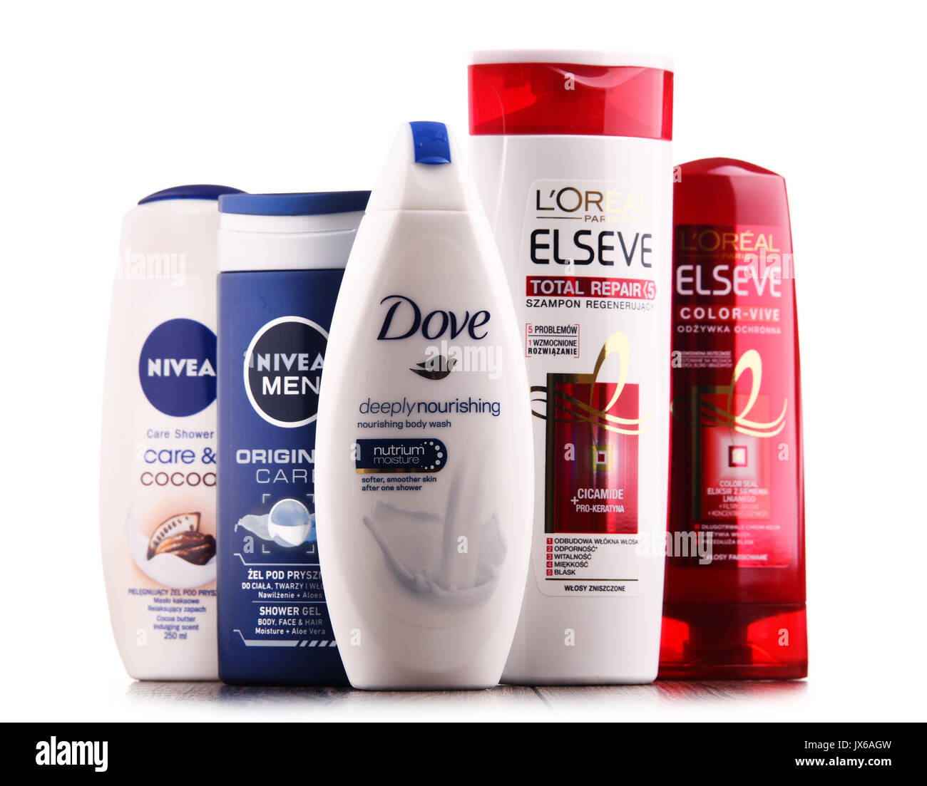 POZNAN, POLAND - JUL 21, 2017:The worldwide cosmetics and perfume ...