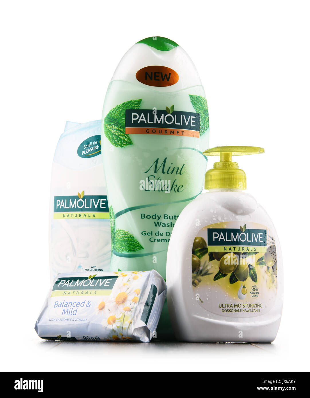 POZNAN, POLAND - AUG 10, 2017: Palmolive is the trademark of a line of ...