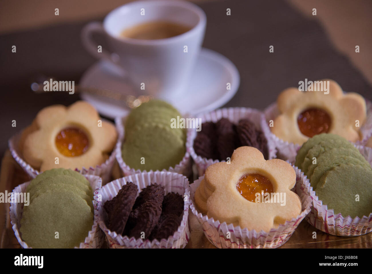Cookies and Coffee Stock Photo - Alamy