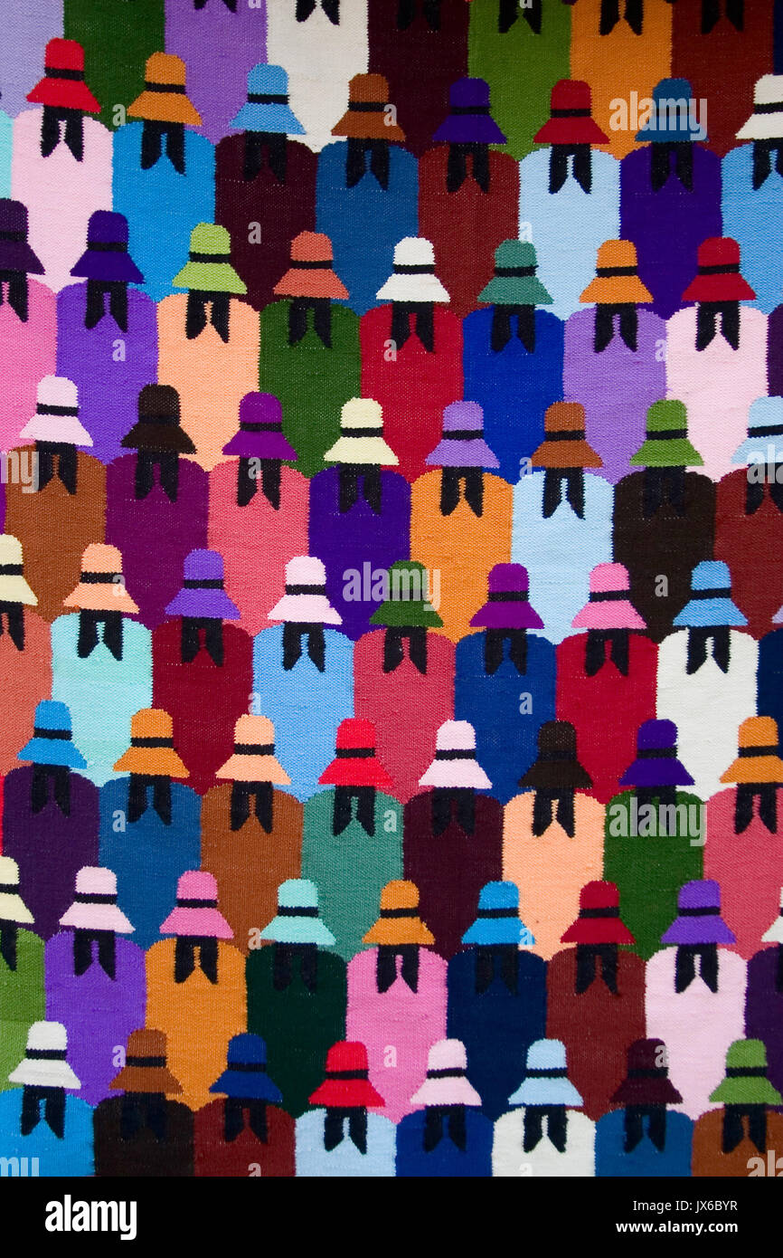 Colorful textile patterned texture of south american design featuring ...