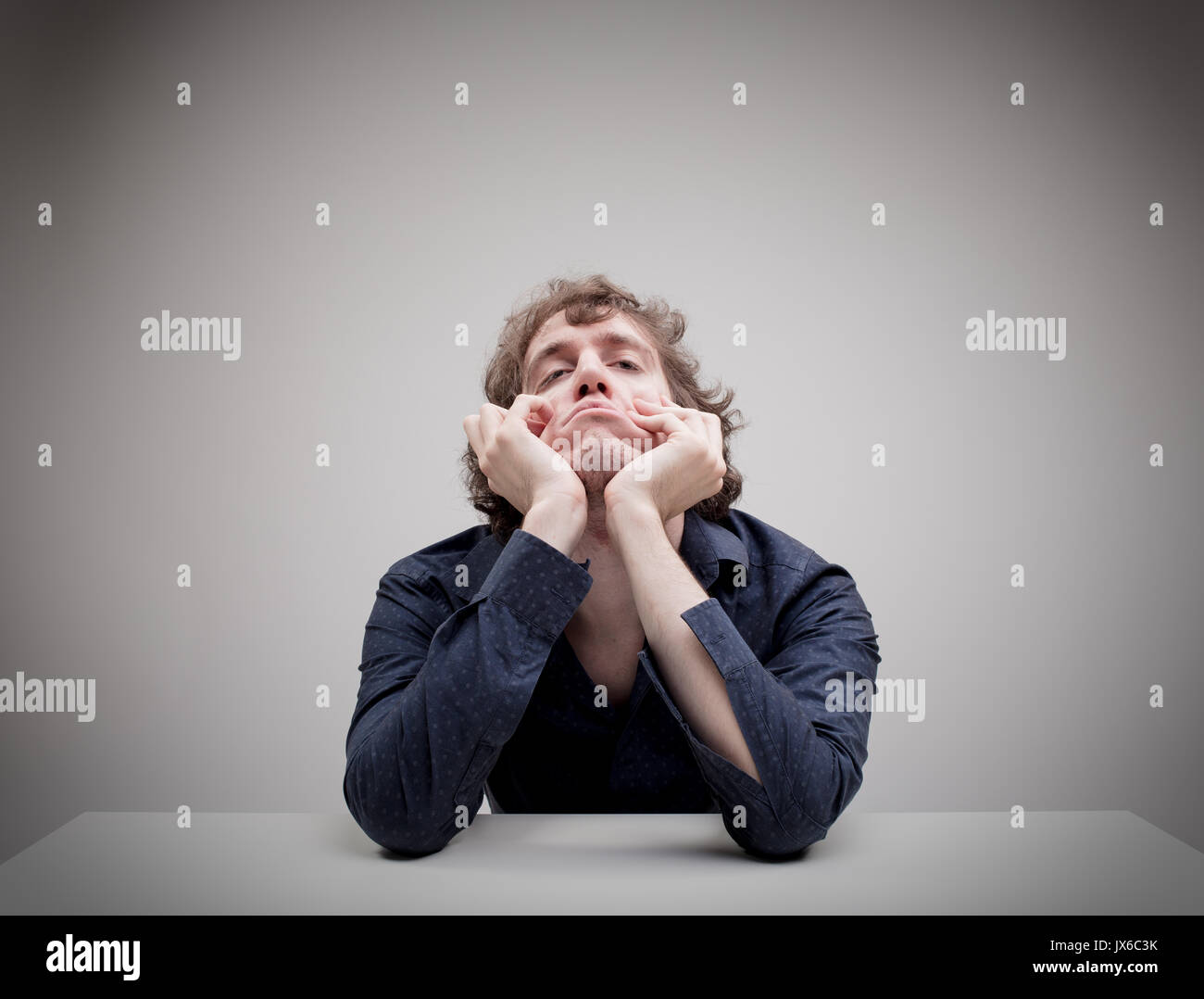 Deformed man face hi-res stock photography and images - Alamy