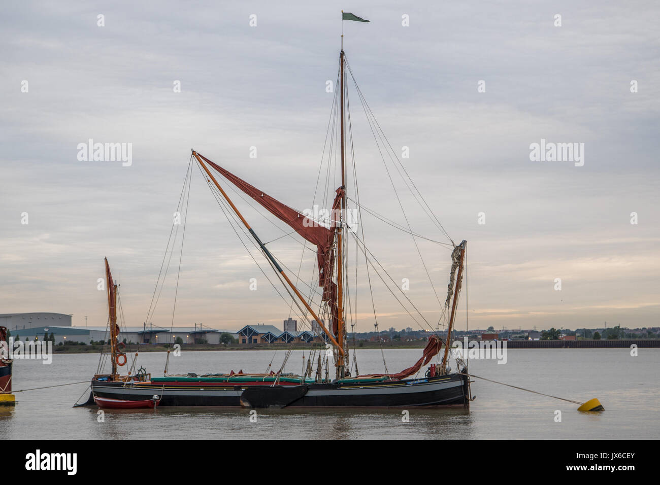 Historic Thames Sailing Barges And Other Ships Including Light Ships
