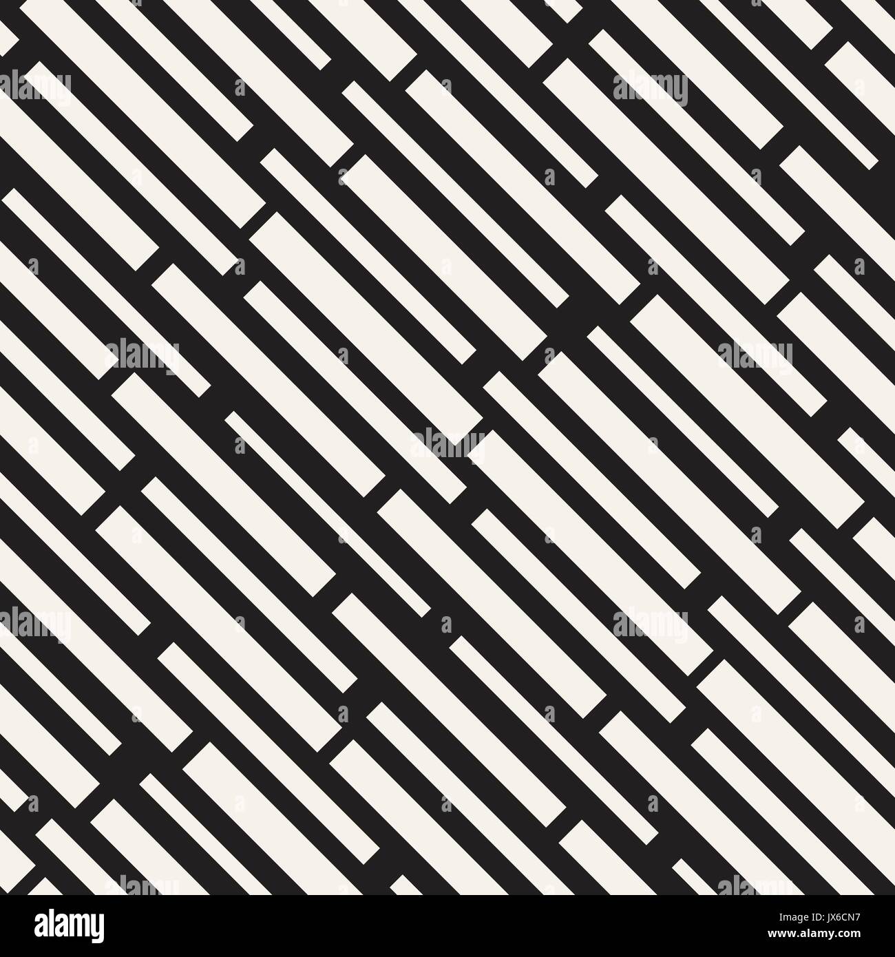 Black and White Irregular Dashed Lines Pattern. Modern Abstract Vector ...