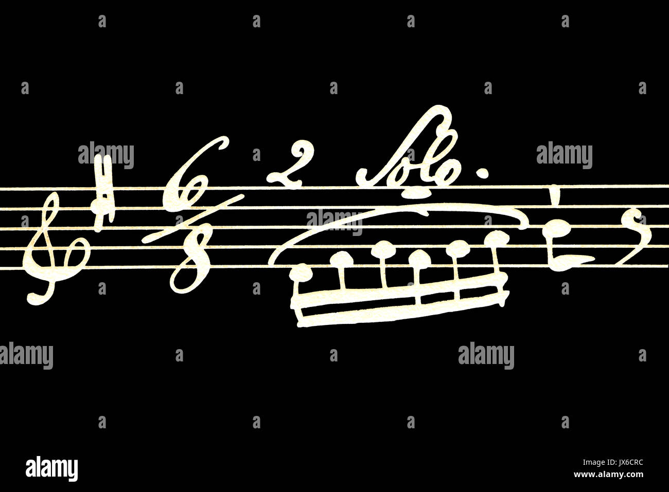 Music notation octave hi-res stock photography and images - Alamy