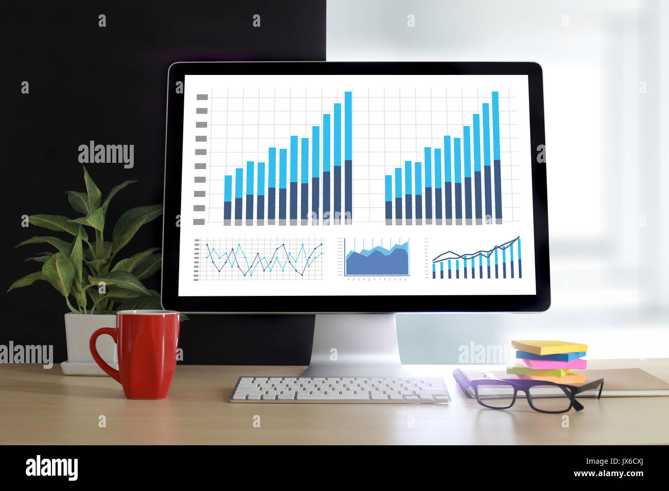 Business Information Technology people work hard Data Analytics ...