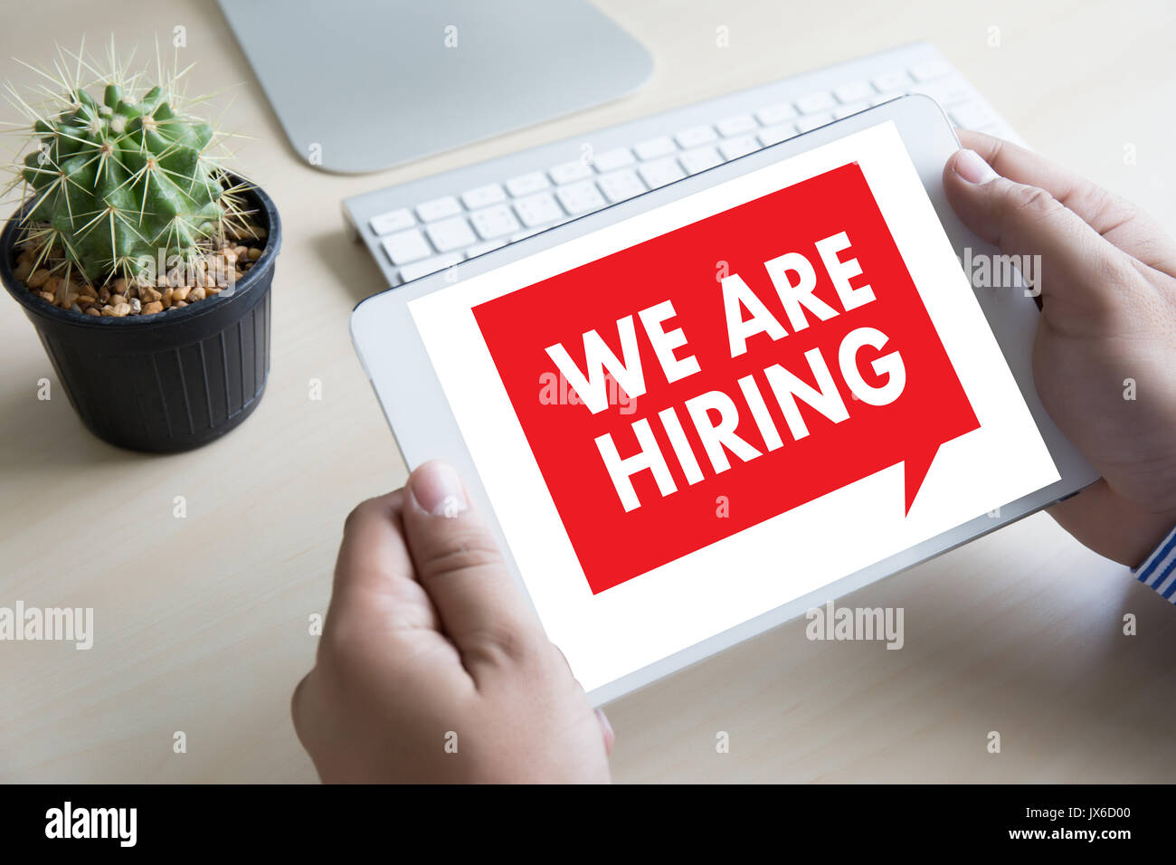 WE ARE HIRING Human Resources Interview professionals working fine Recruitment Job Stock Photo ...