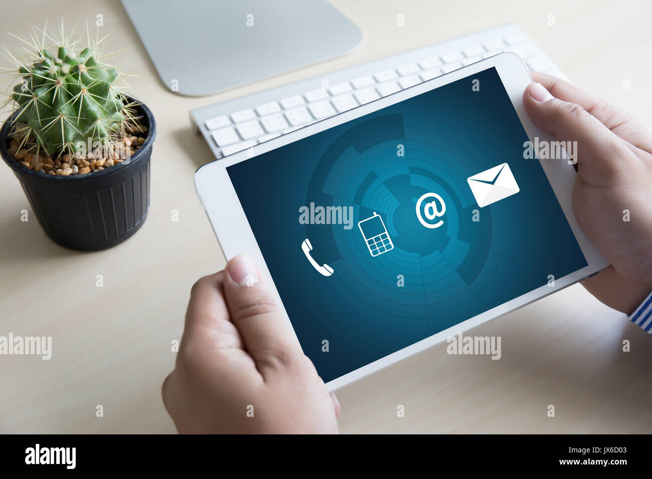 CONTACT US (Customer Support Hotline people CONNECT Stock Photo - Alamy