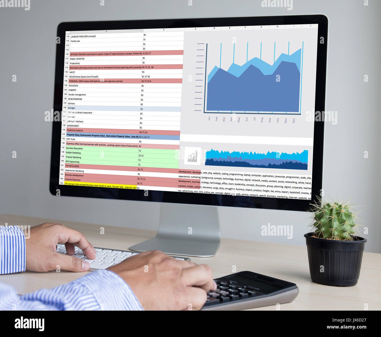 Business Information Technology people work hard Data Analytics ...