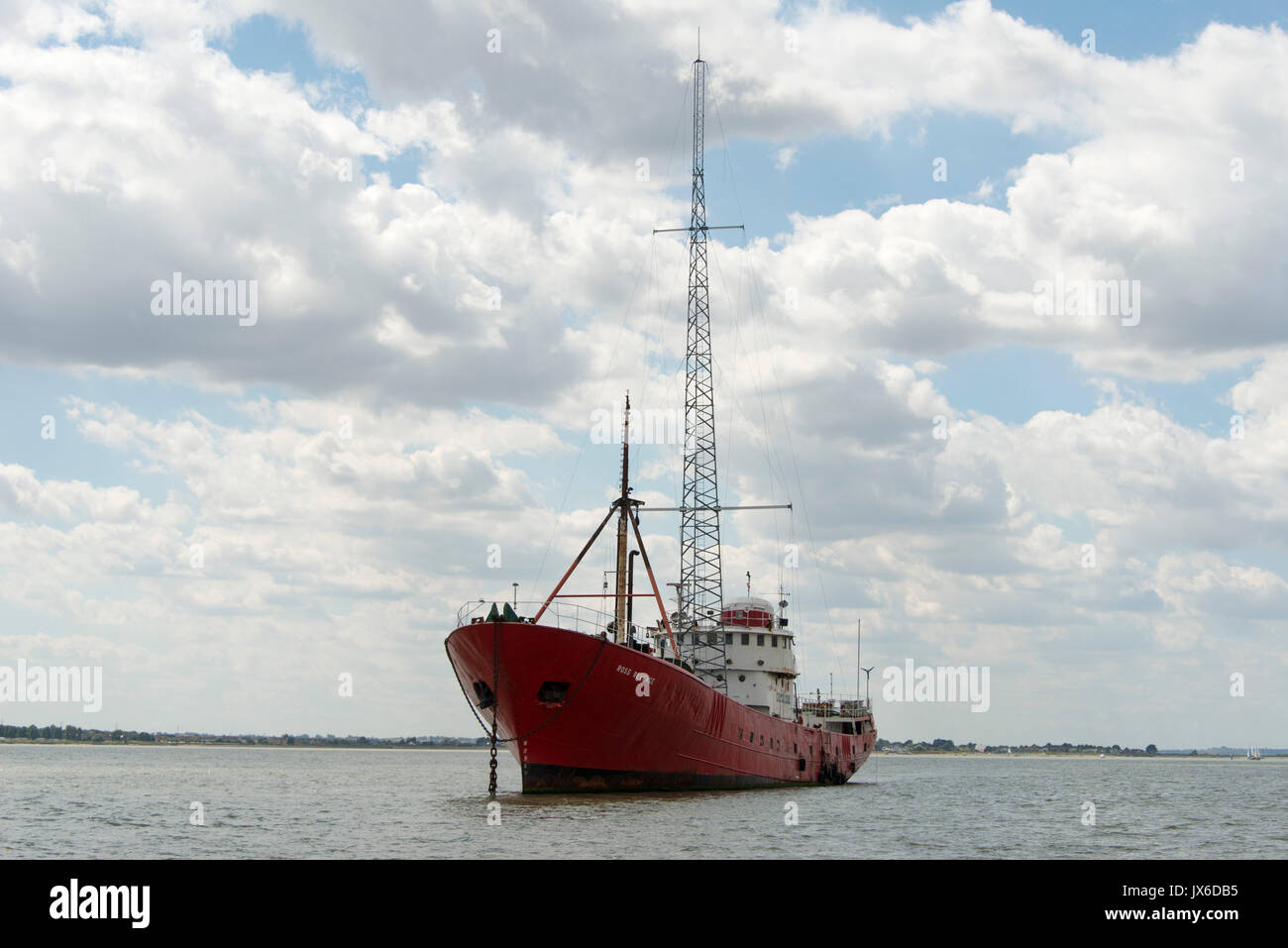 Former Pirate Radio ship, Ross Revenge, which broadcast Radio Caroline ...