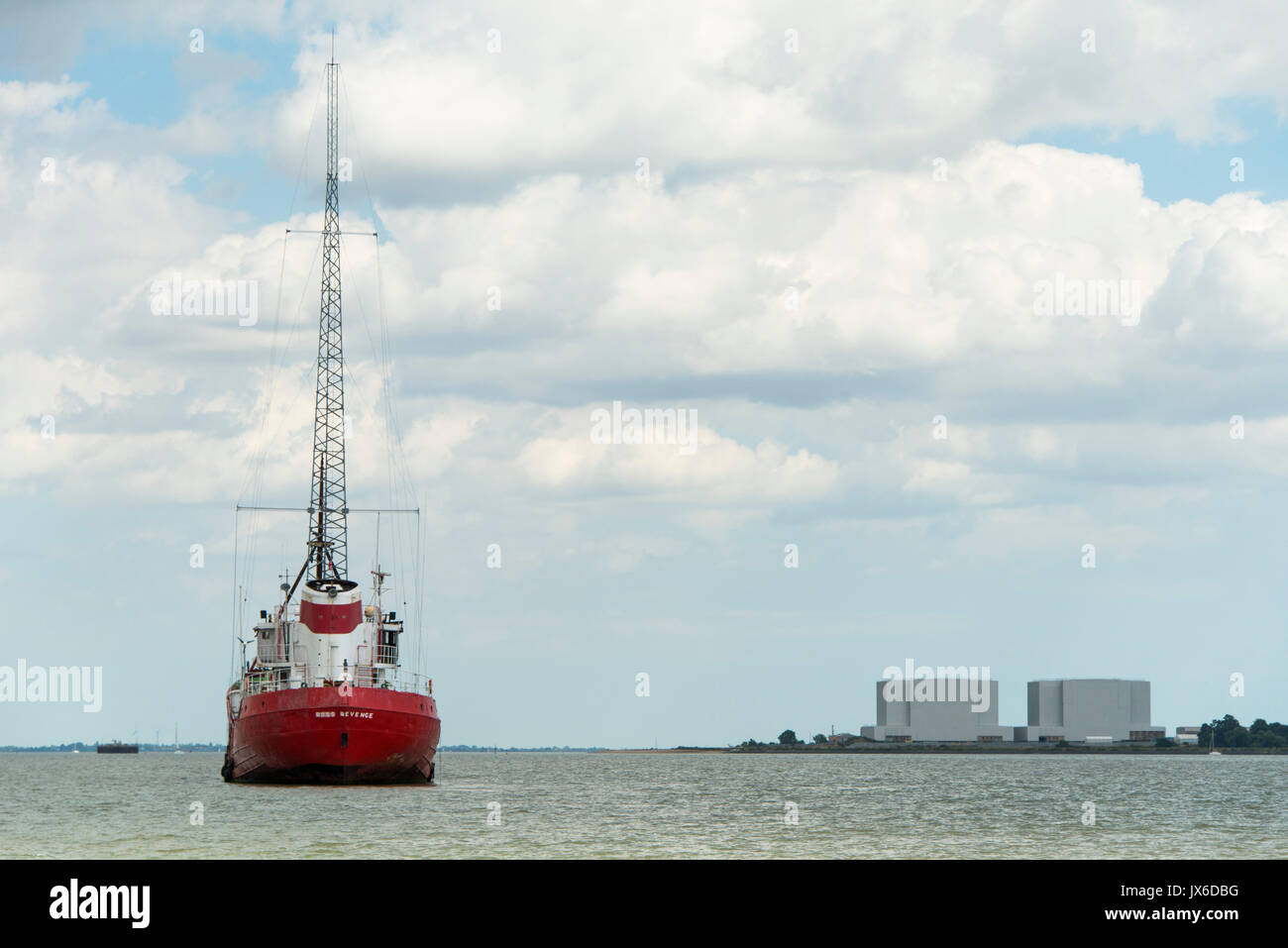 Former Pirate Radio ship, Ross Revenge, which broadcast Radio Caroline ...