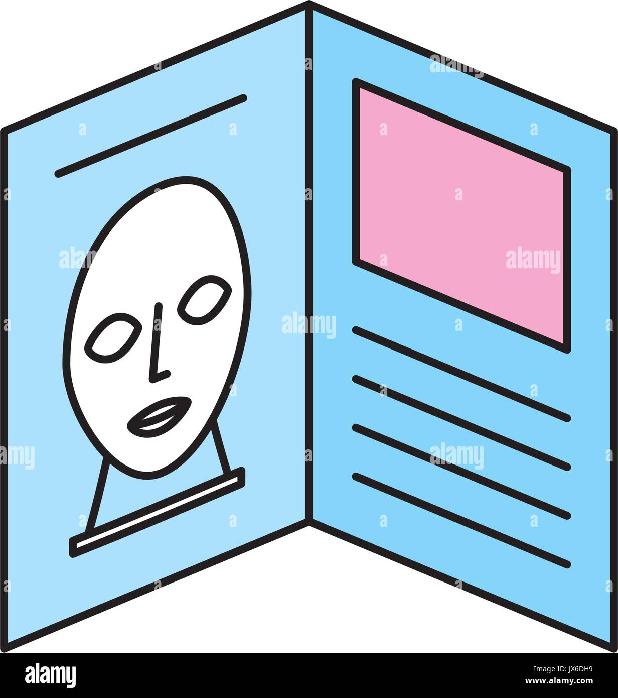 Artistic pamphlet isolated icon Stock Vector Image & Art - Alamy
