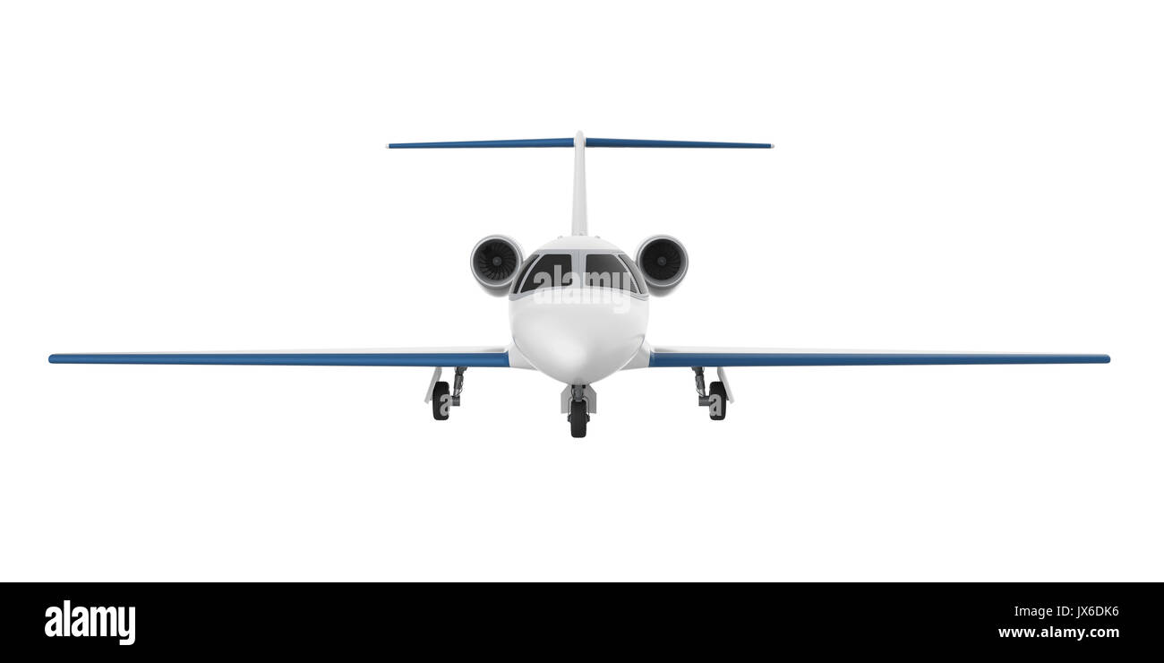 Private Jet Airplane Isolated on white background Stock Photo - Alamy