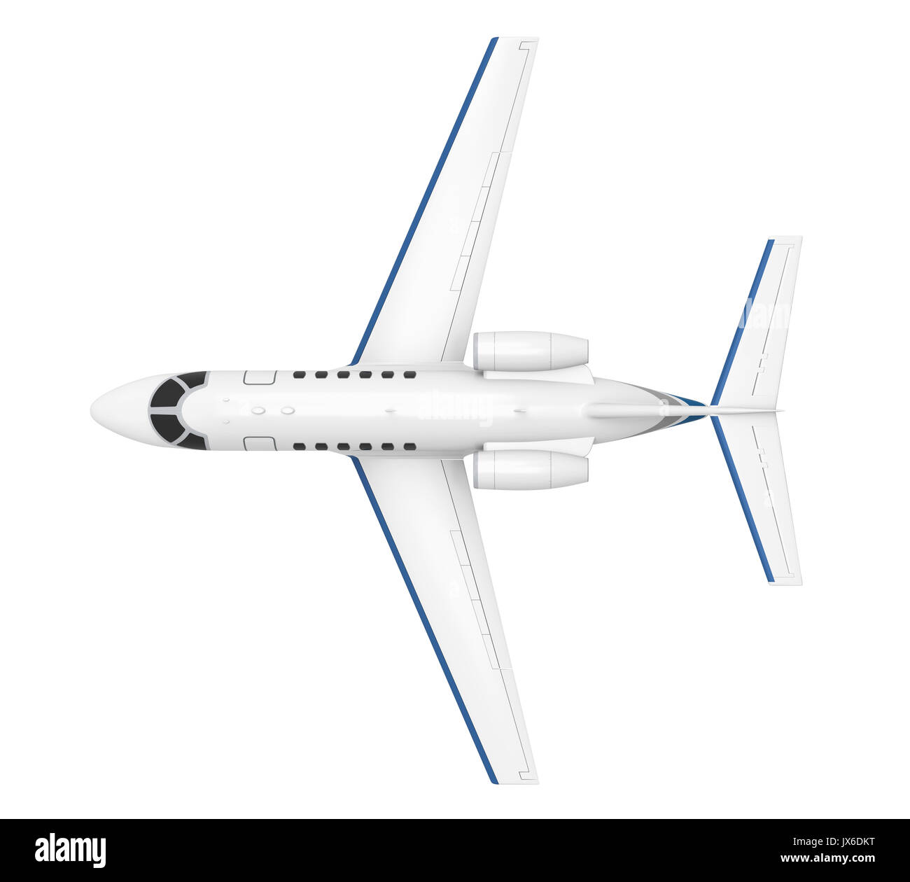 Private Jet Airplane Isolated on white background Stock Photo - Alamy