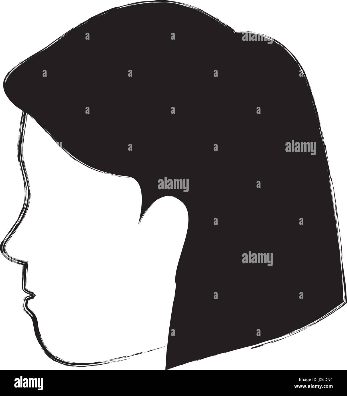 beautiful woman head avatar character Stock Vector Image & Art - Alamy