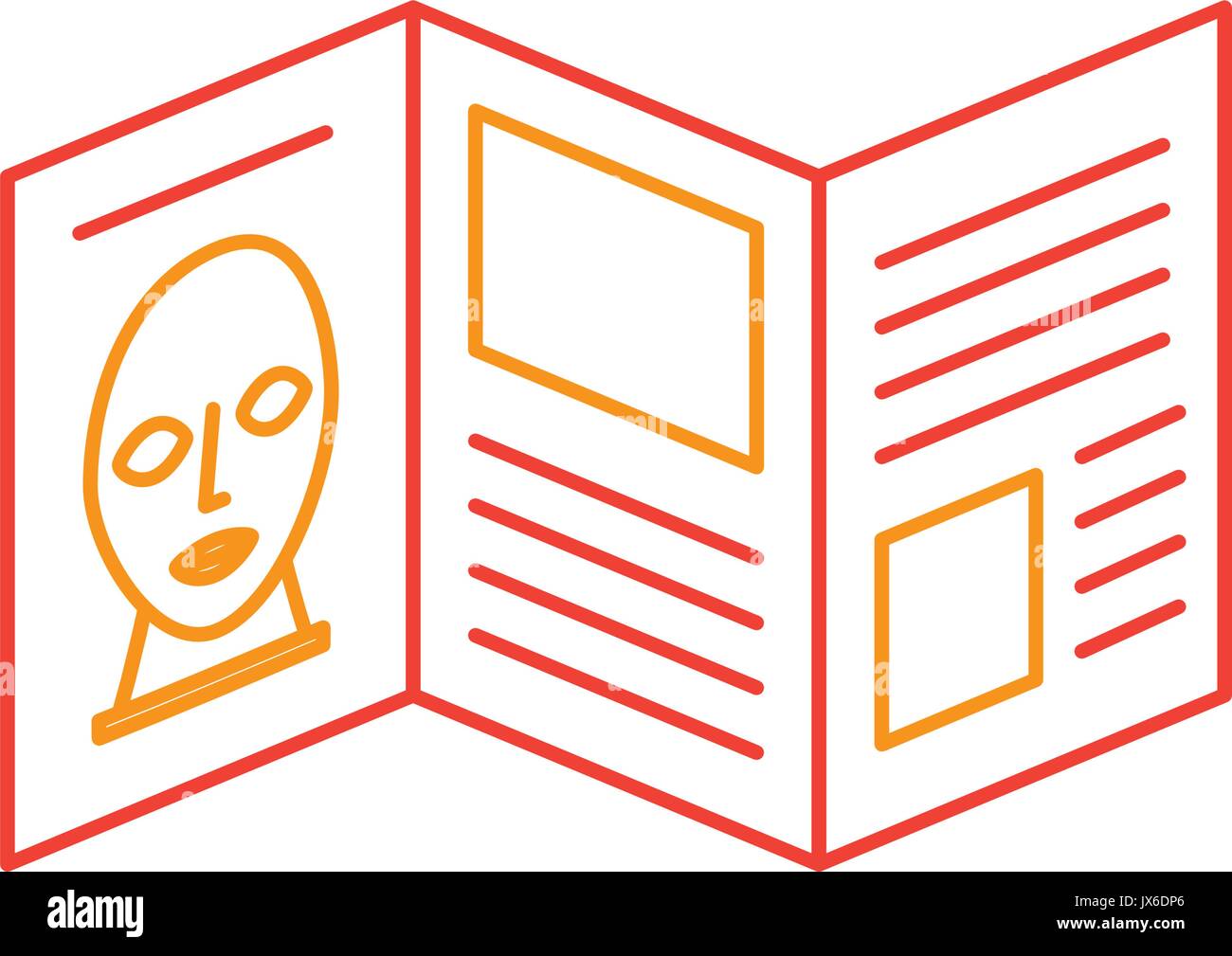 Artistic pamphlet isolated icon Stock Vector Image & Art - Alamy