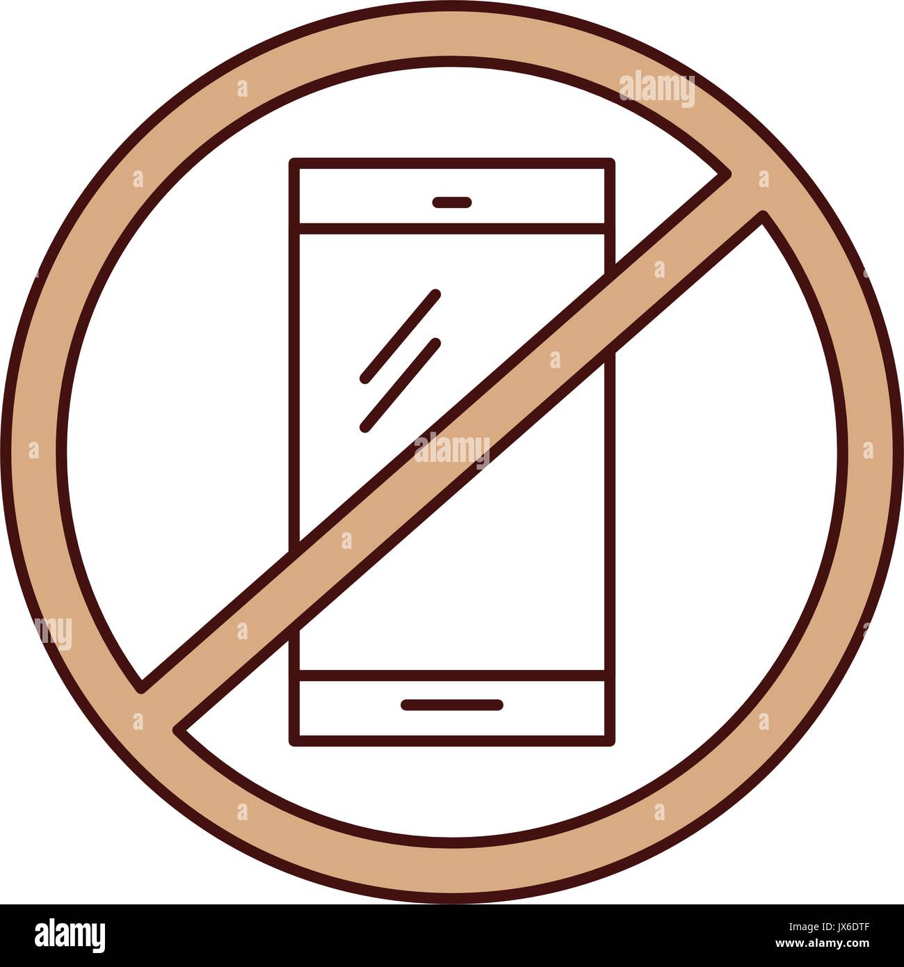 Forbidden to use cell phones Stock Vector Image & Art - Alamy