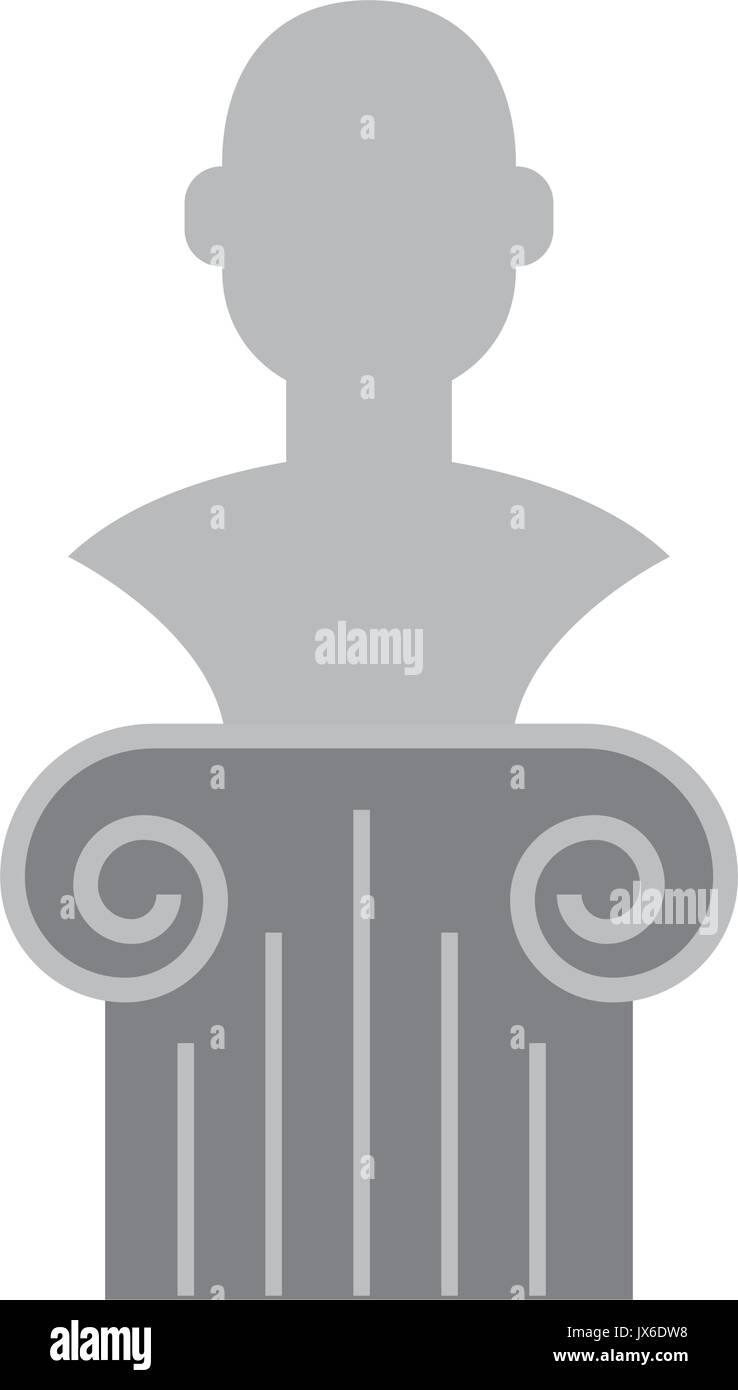 museum column with sculpture Stock Vector Image & Art - Alamy