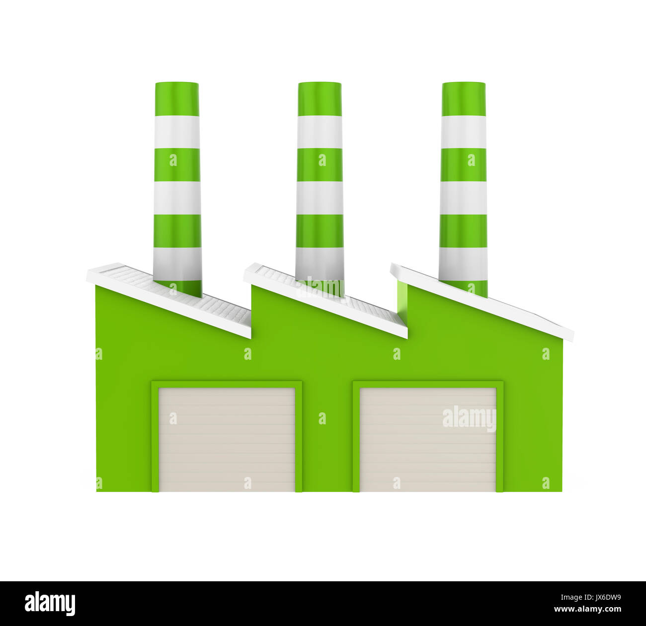 Industrial Factory Building Isolated Stock Photo - Alamy