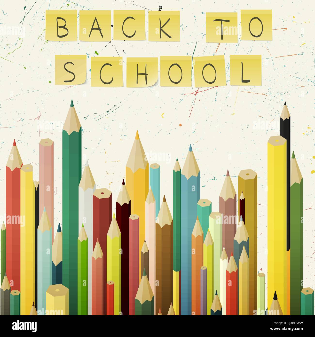 Set school kids supplies Stock Vector Images - Alamy