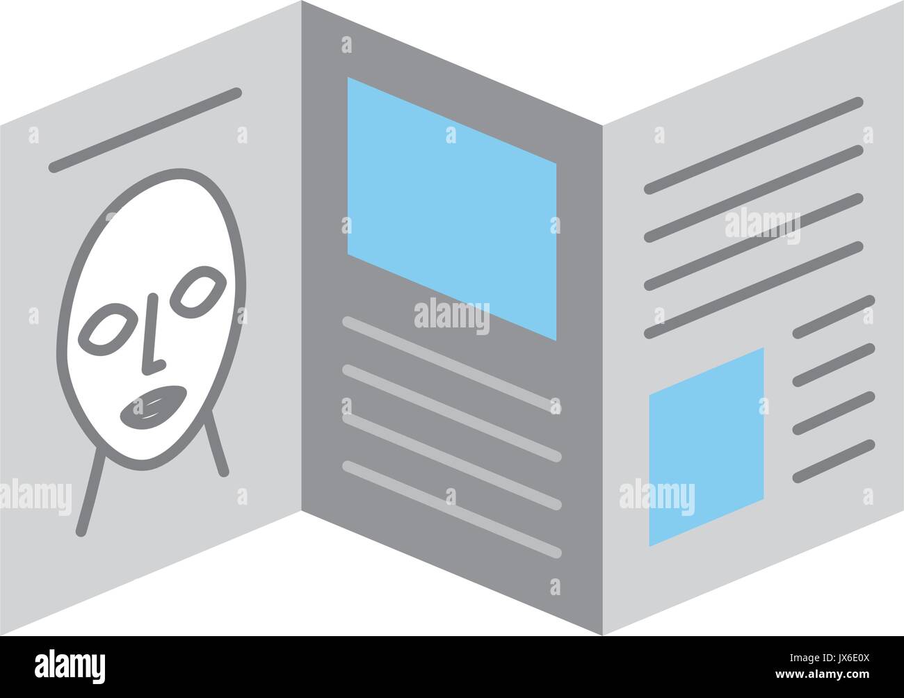 Artistic pamphlet isolated icon Stock Vector Image & Art - Alamy