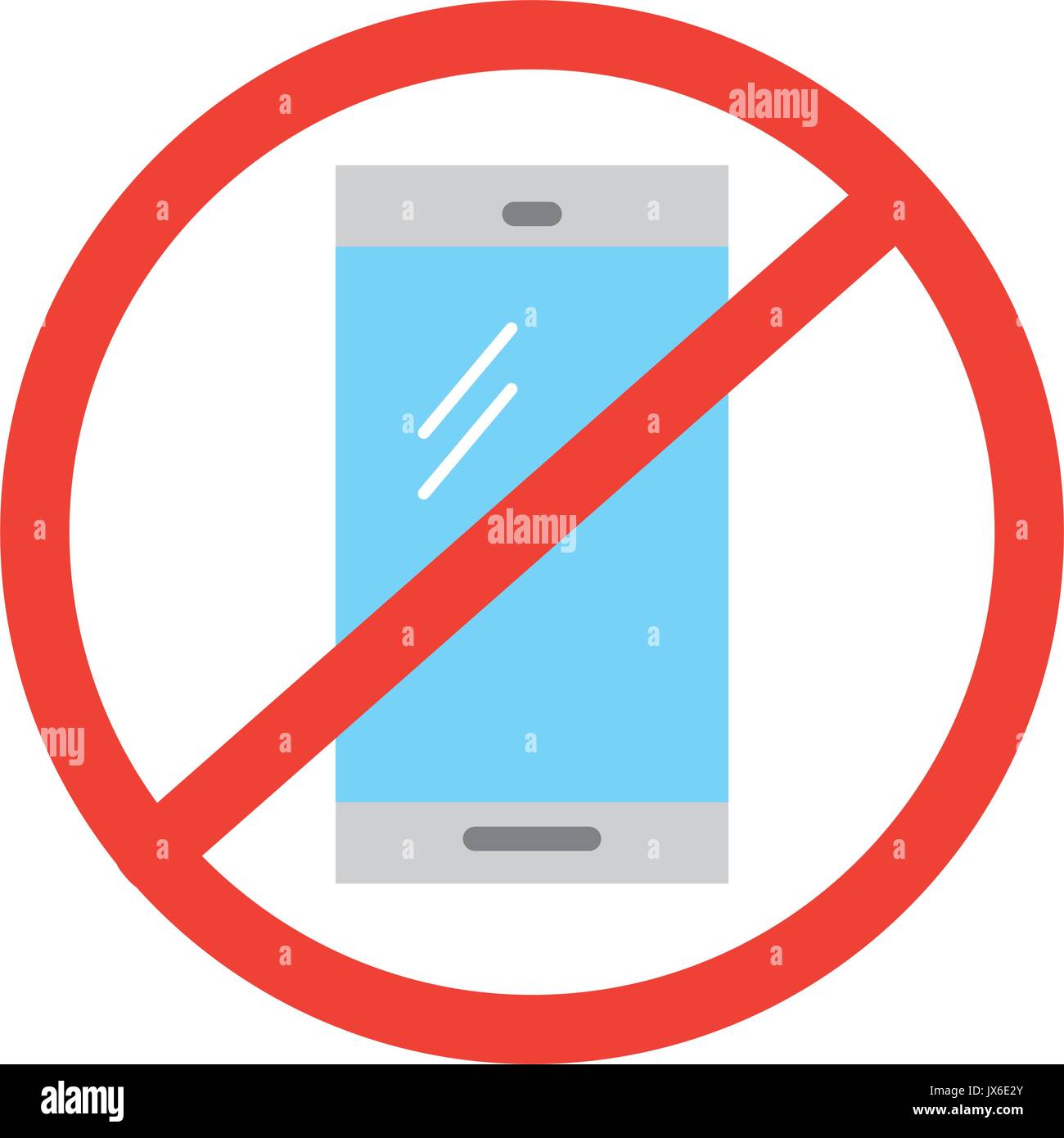 Forbidden to use cell phones Stock Vector Image & Art - Alamy