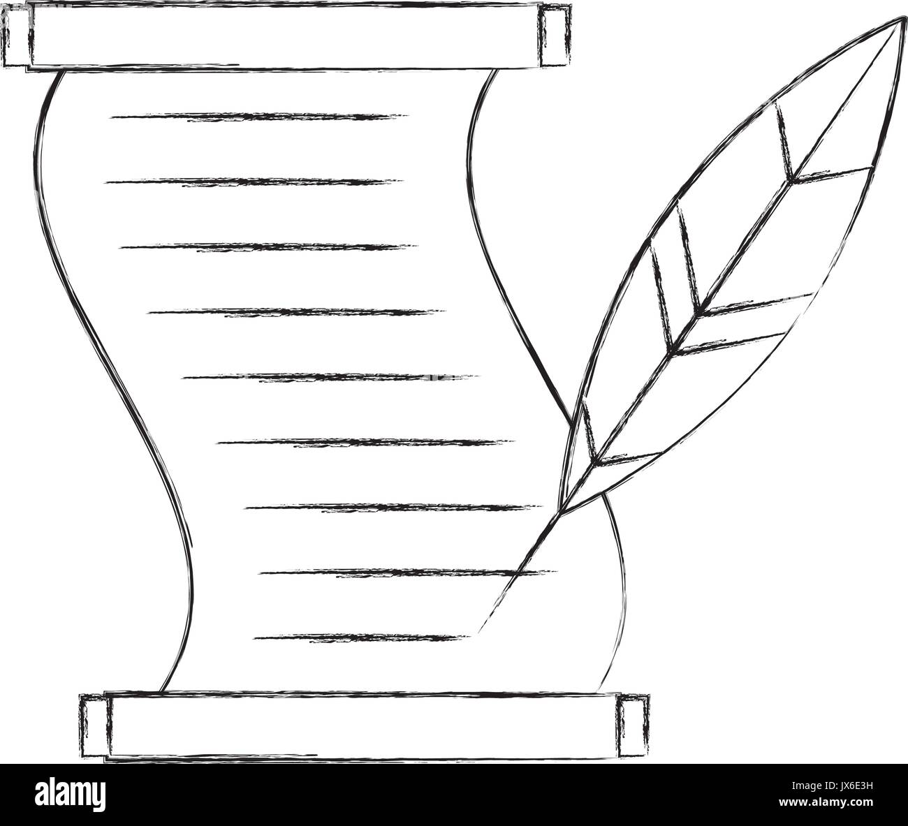 Papyrus icon flat vector Black and White Stock Photos & Images - Alamy