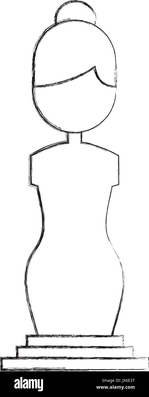 museum column with sculpture Stock Vector Image & Art - Alamy