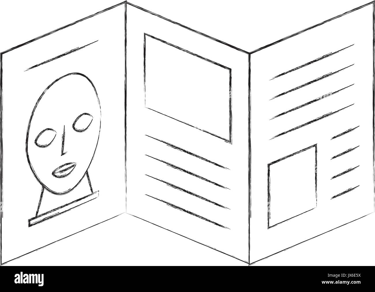 Artistic pamphlet isolated icon Stock Vector Image & Art - Alamy