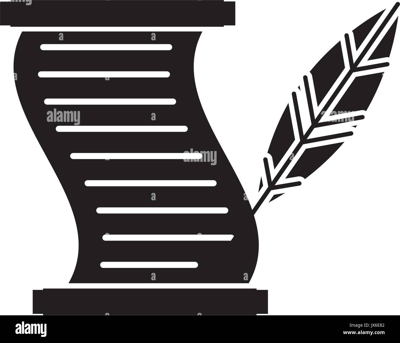 Feather hieroglyph Stock Vector Images - Alamy