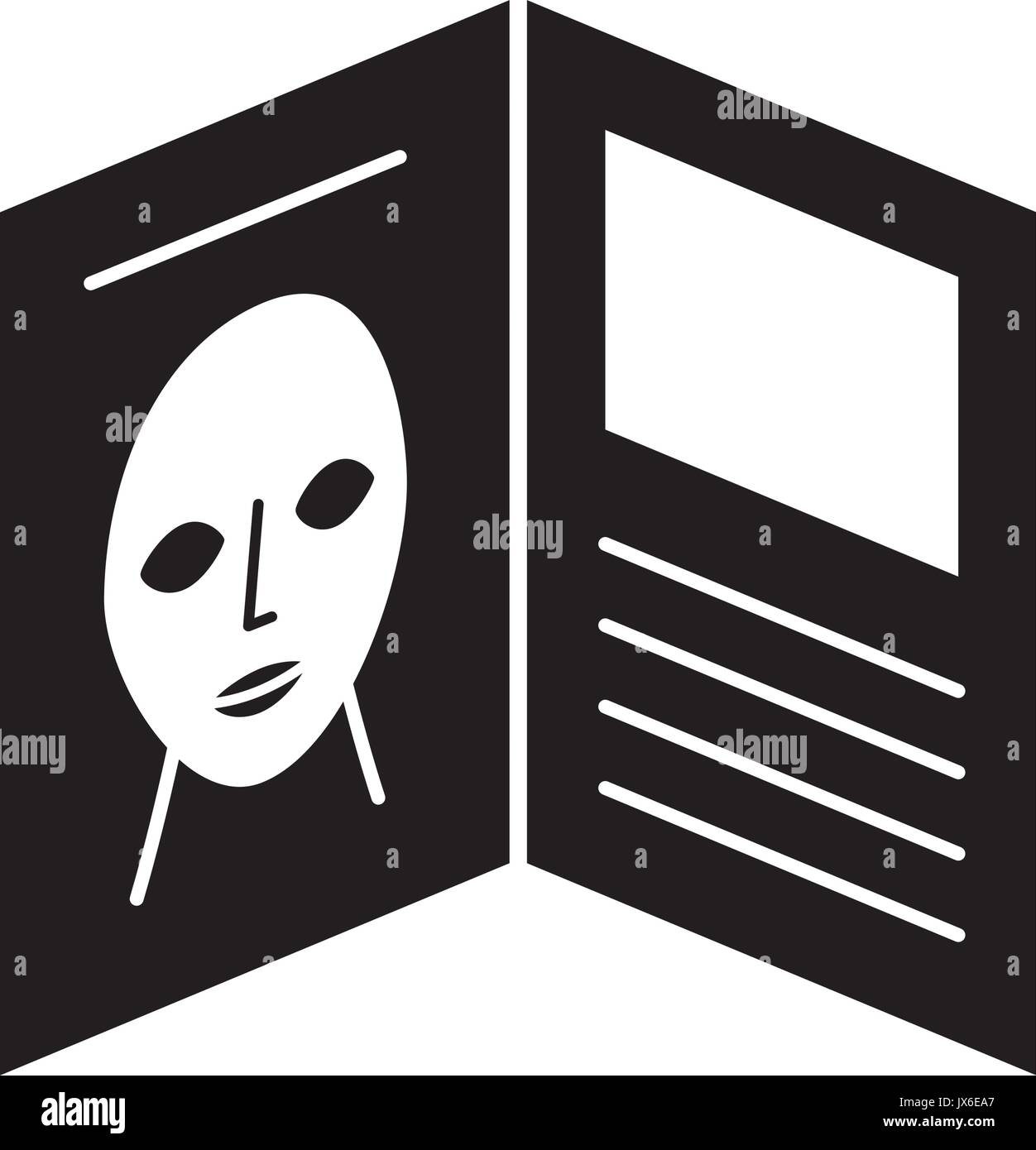 Artistic pamphlet isolated icon Stock Vector Image & Art - Alamy