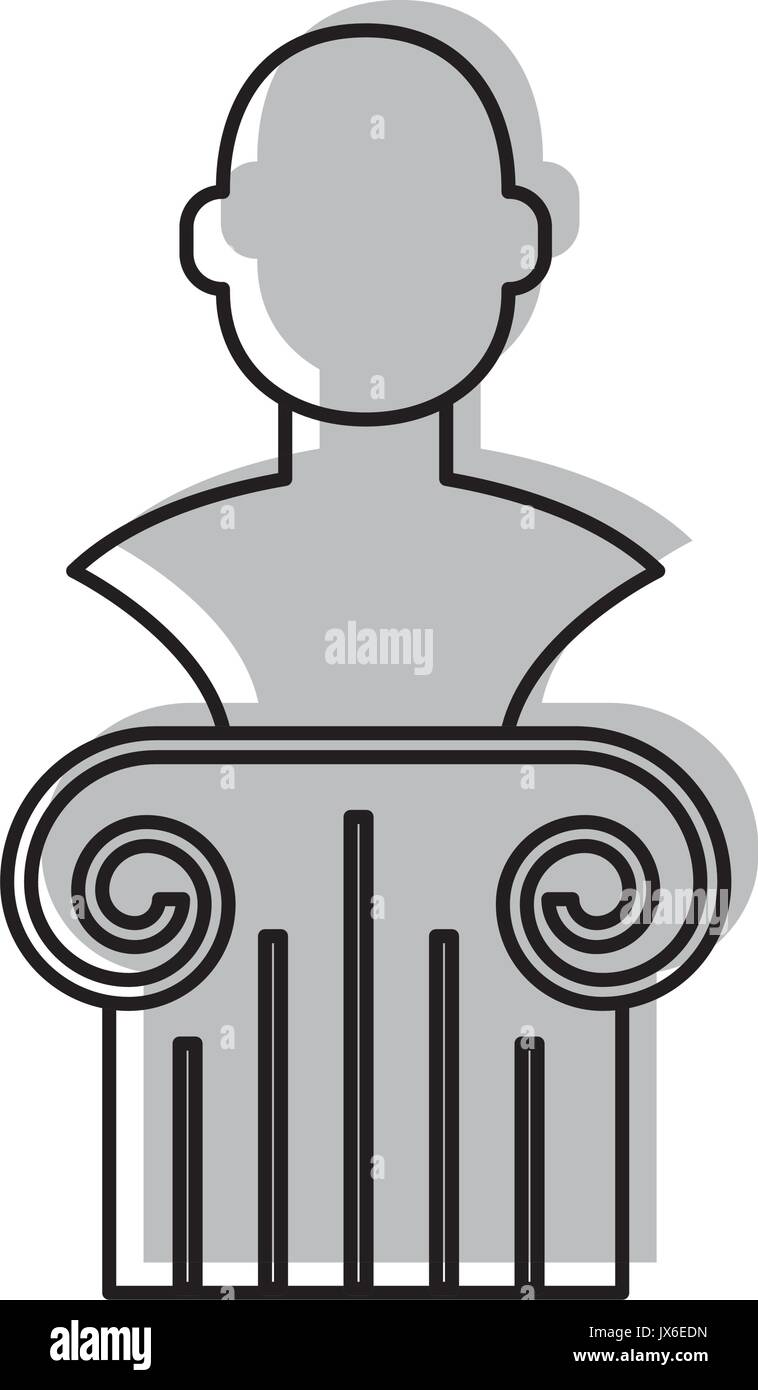 museum column with sculpture Stock Vector Image & Art - Alamy