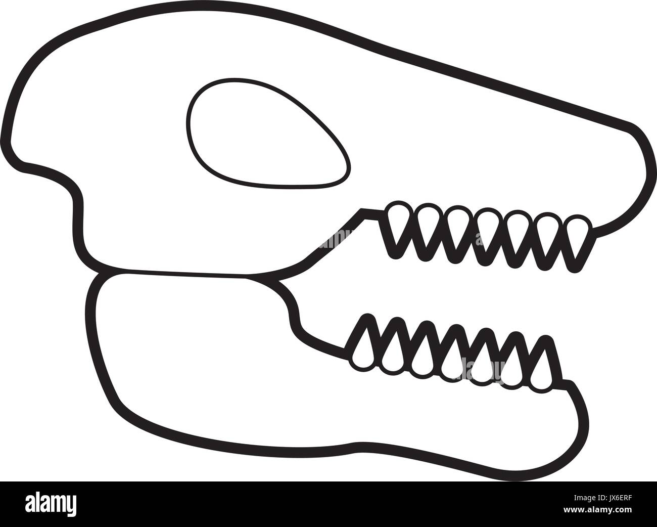 Museum dinosaur skeleton icon Stock Vector Image & Art - Alamy