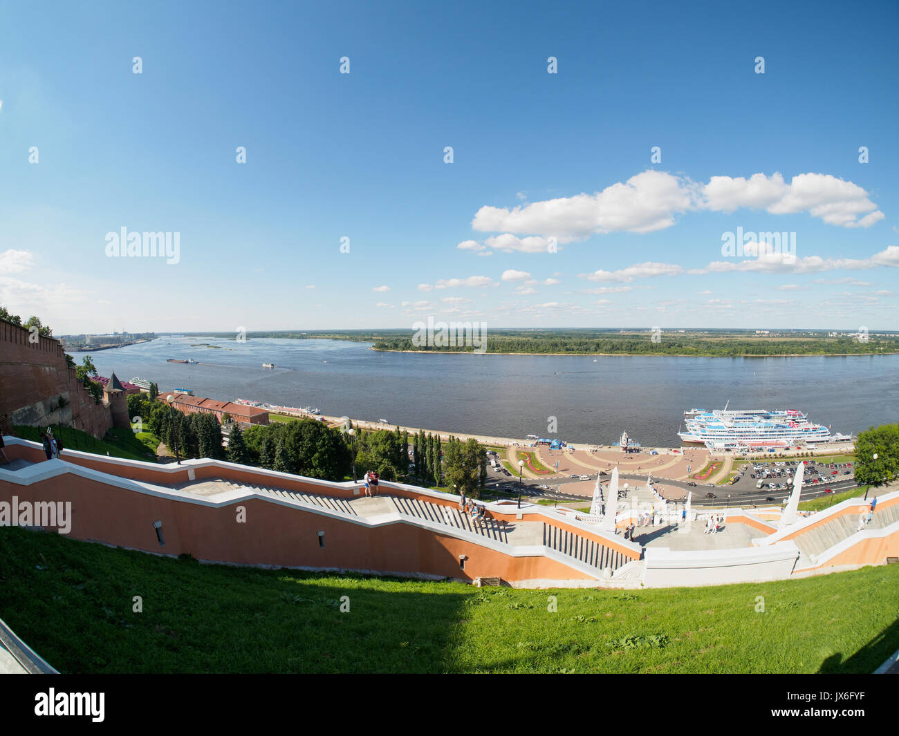 volga river embankment Stock Photo - Alamy