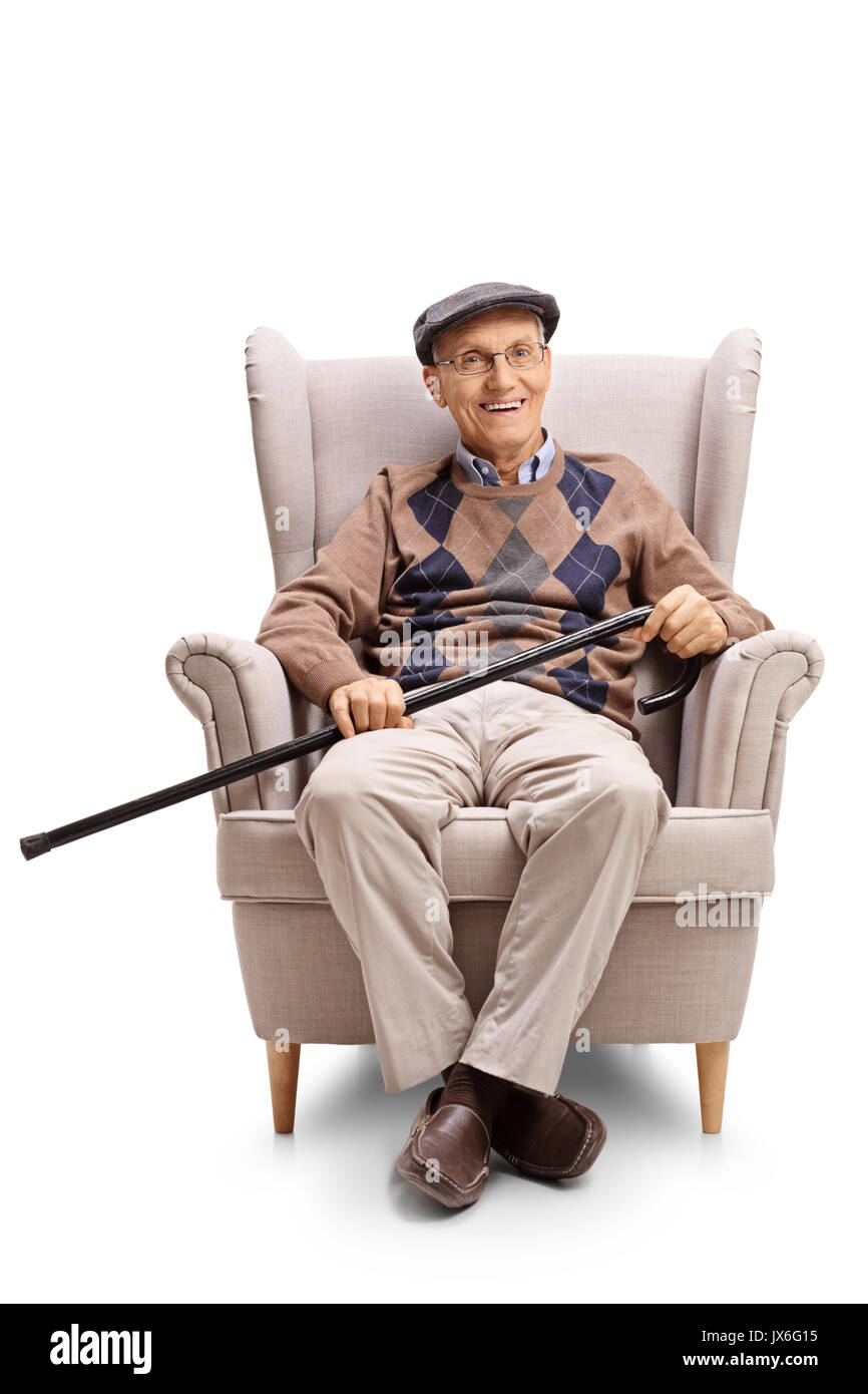 Sitting on cane chair hi-res stock photography and images - Alamy