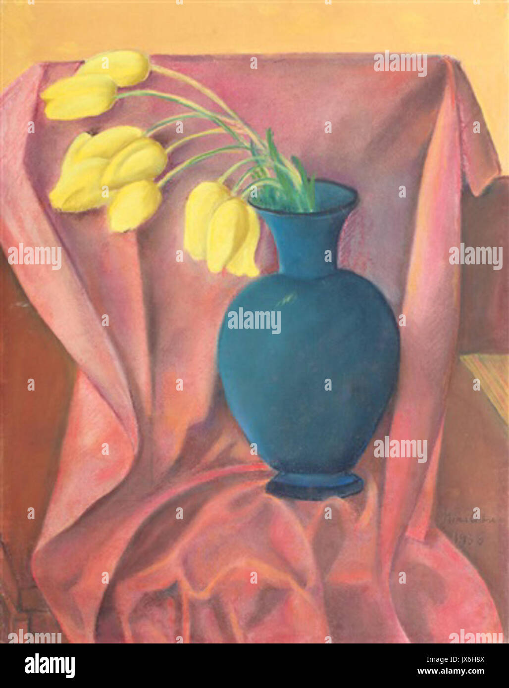 Nina Arbore Lalele galbene Stock Photo - Alamy