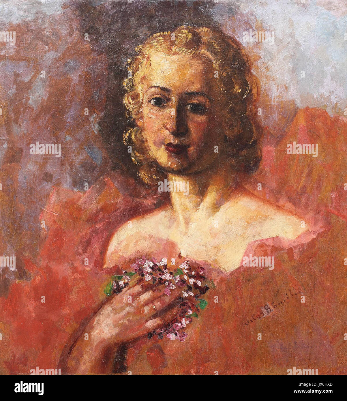 Octav Bancila Doamna Fildenstein Stock Photo - Alamy