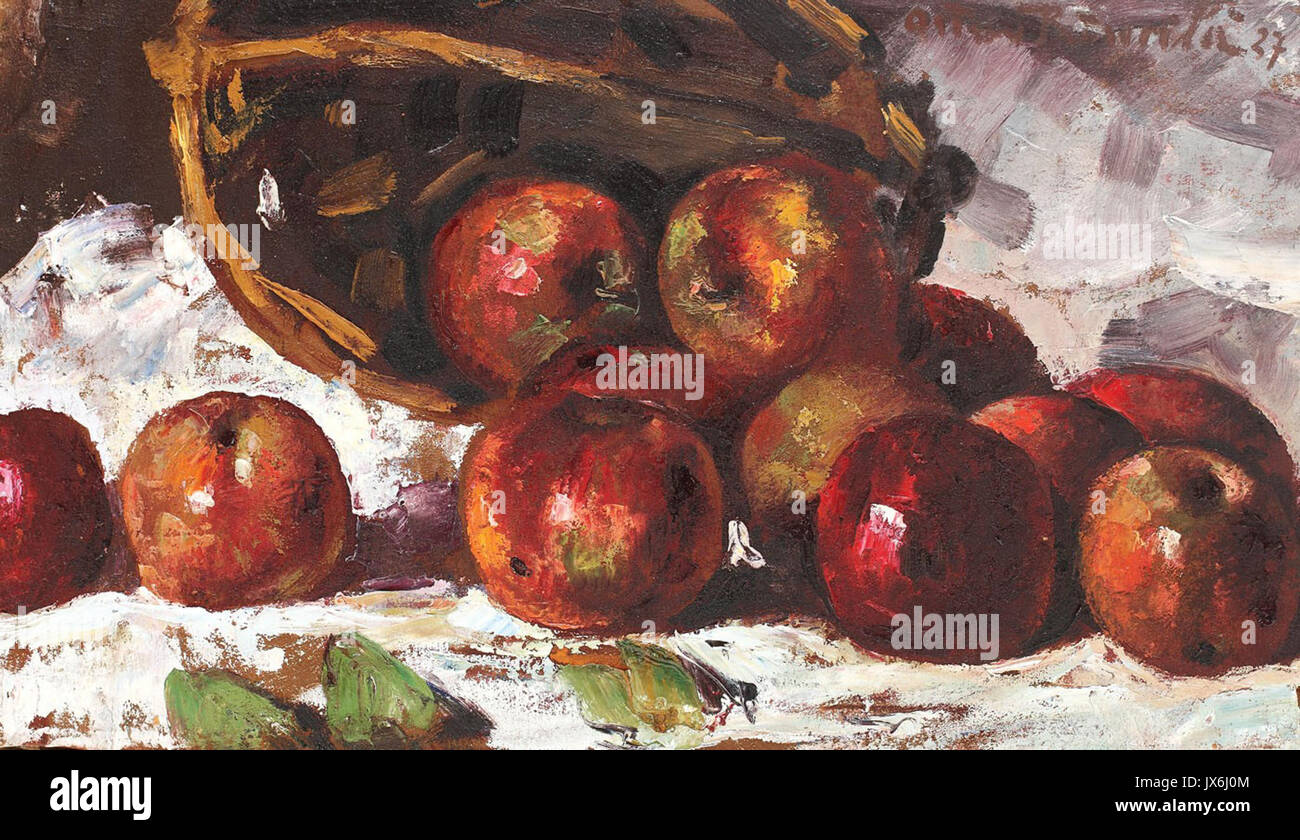 Octav Bancila Natura statica cu mere rosii Stock Photo - Alamy