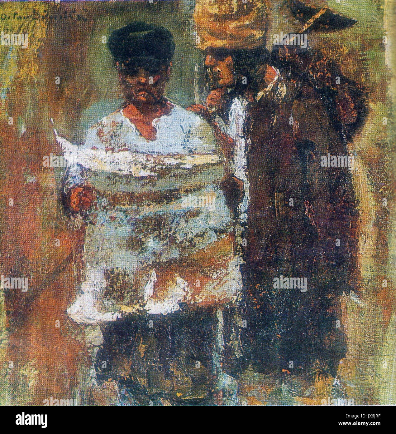 Octav Bancila Muncitorul si taranul Stock Photo - Alamy