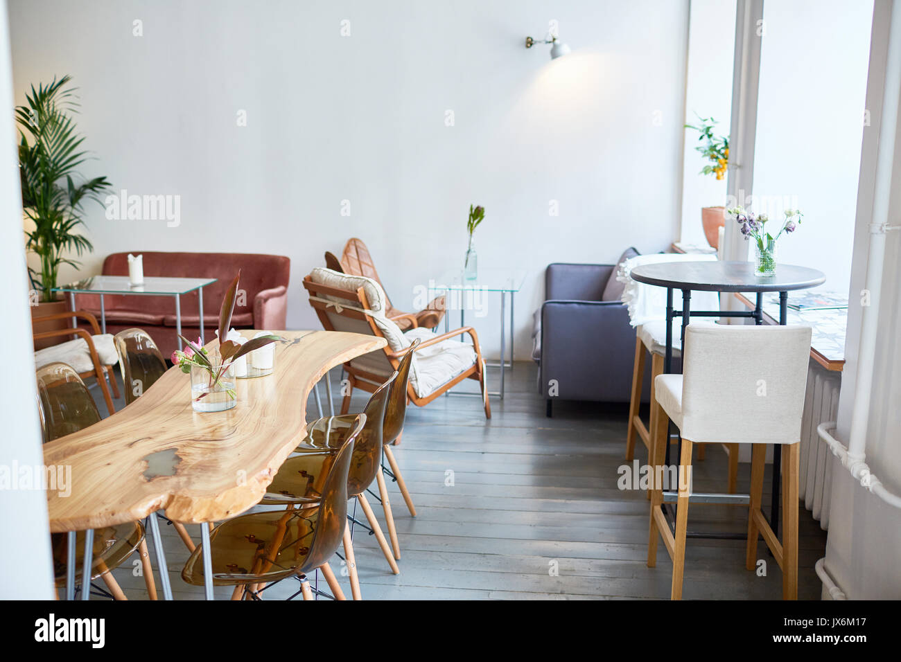 Interior of Stylish Restaurant Stock Photo - Alamy