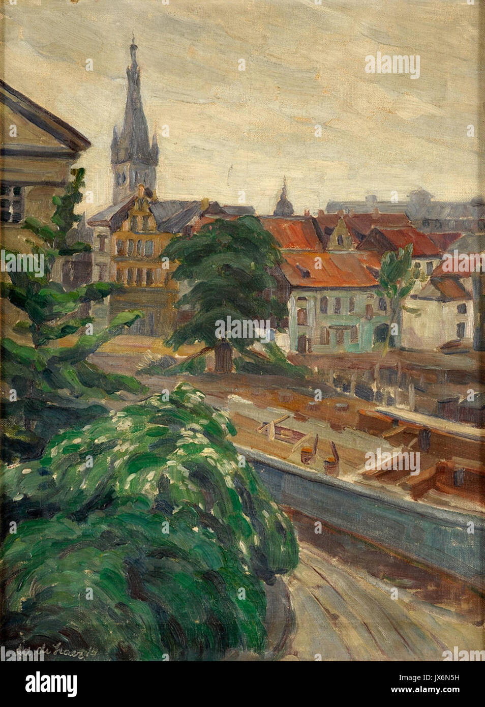 Adolf de Haer Stadtansicht Stock Photo - Alamy