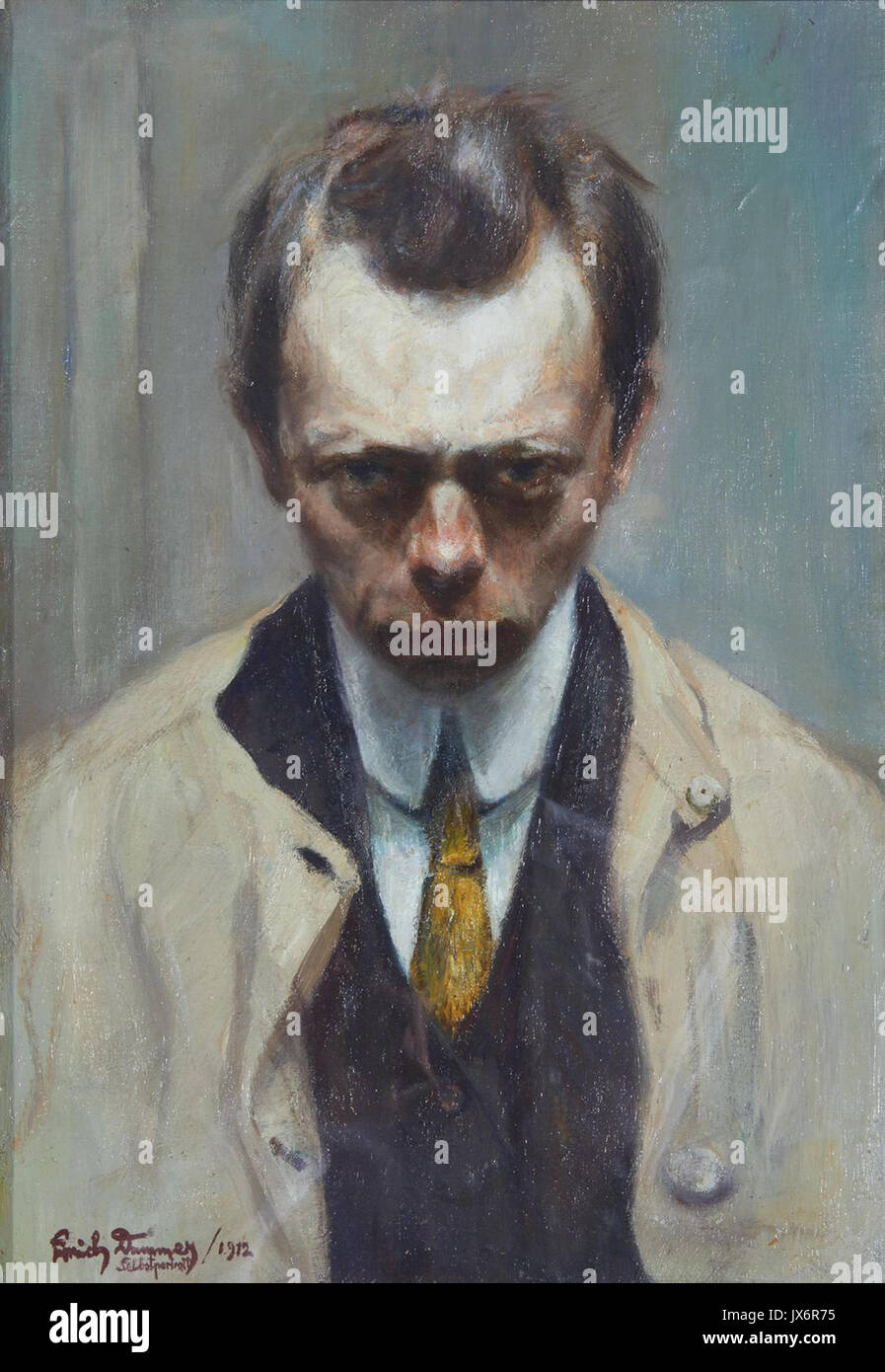 WP Erich Dummer Selbstbildnis Stock Photo - Alamy
