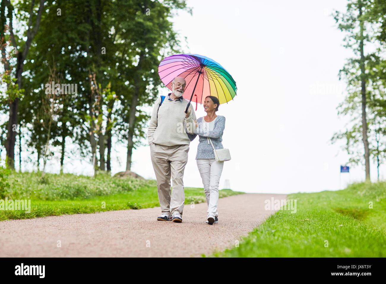 Man woman couple walk together hi-res stock photography and images - Alamy