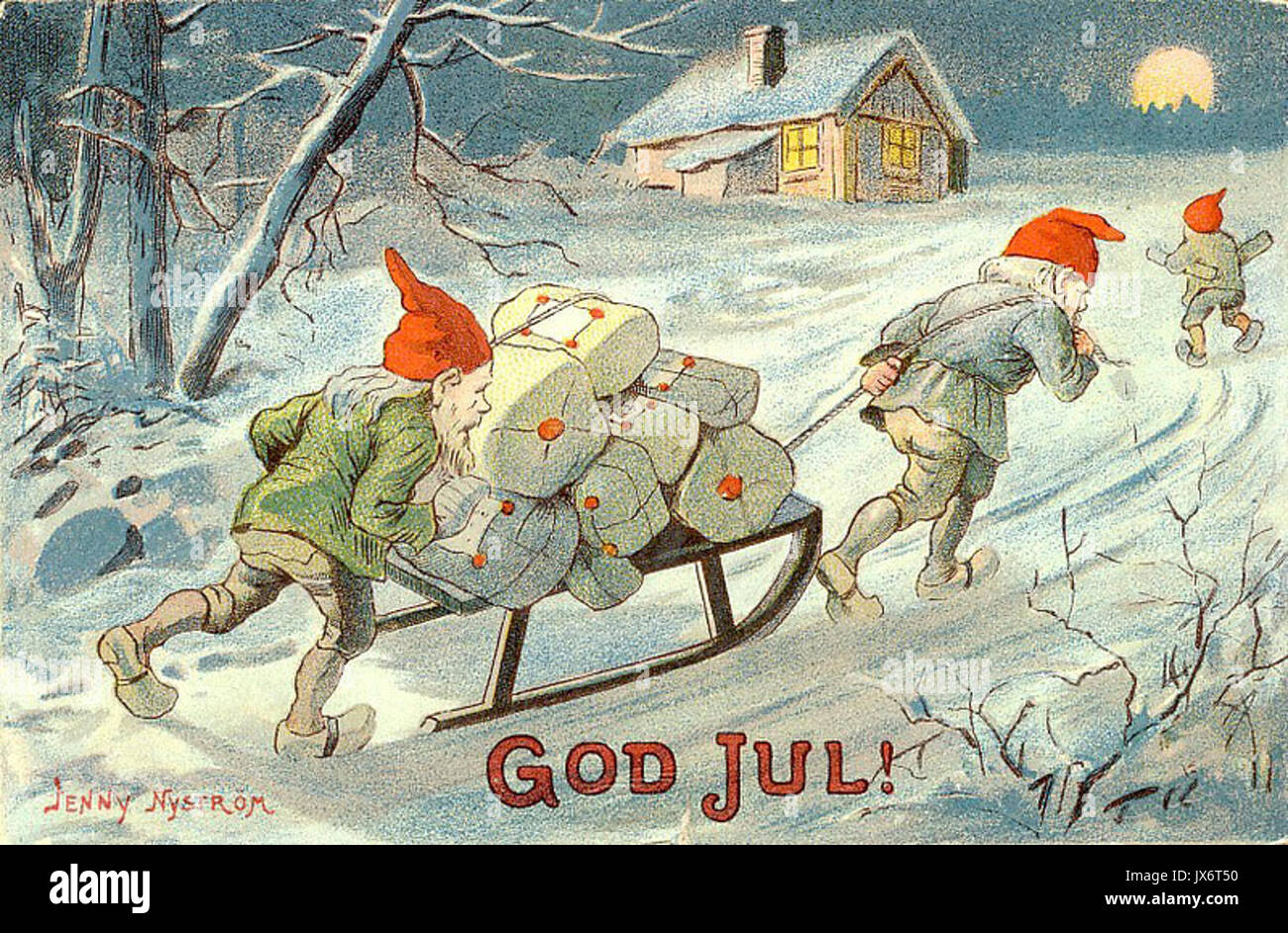 God jul card hi-res stock photography and images - Alamy