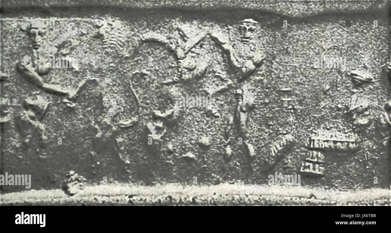 Sumer et Akkad Cylindres et Cachets Orientaux Planche 67 9 (A 88 Stock ...