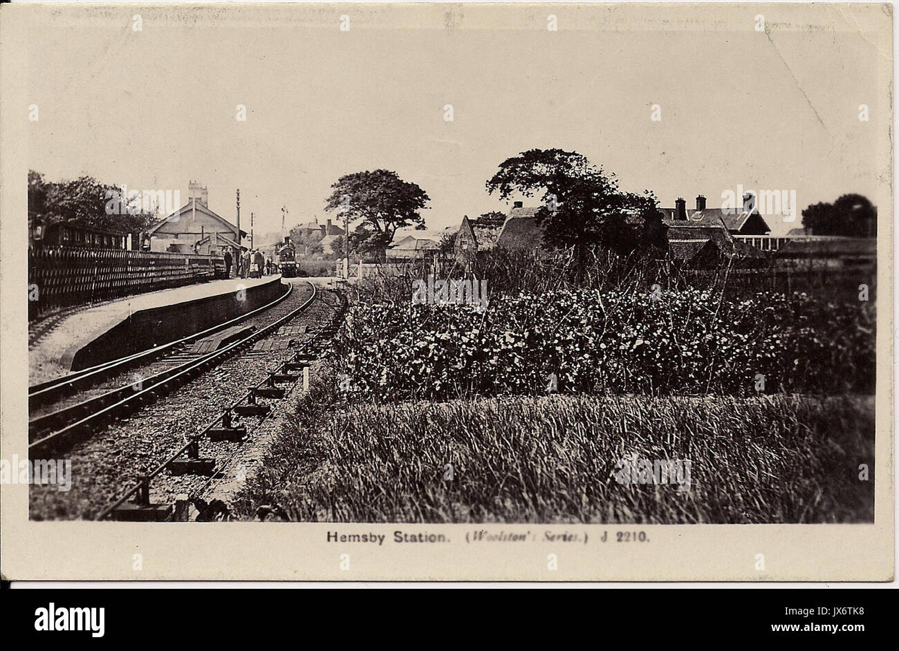 Hemsby Railway Station Stock Photo - Alamy
